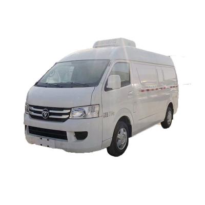 China Bread Type Small Truck Refrigerated Transport Fruit 1.5 Ton Freezer Refrigerated Truck for sale