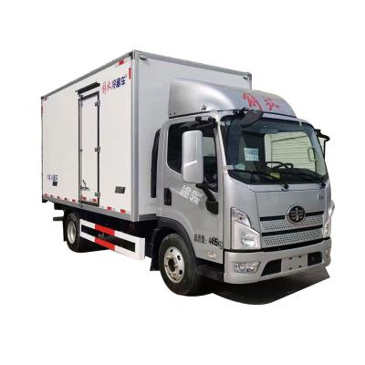 China China Factory Price Sale Faw 5 Ton Refrigerated Truck With Thermo king Units Refrigerator for sale