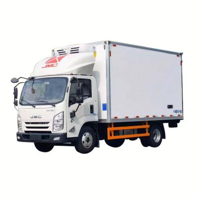 China JMC Single Row Wide Body Cab 163 Horsepower Refrigerated Truck   Refrigerated Lorry     Cold Storage Truck for sale