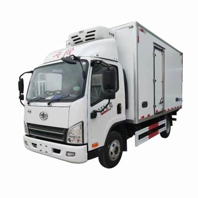 China FAW  4000 mm Refrigerated Lorry    Van Refrigerator Truck    Freezer  Wagon for sale