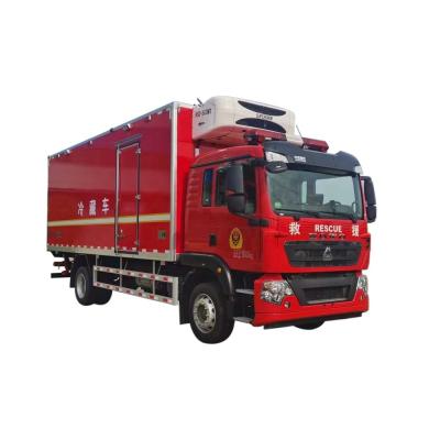 China Red Emergency Rescue Refrigerated Truck  Emergency Rescue Refrigerator Truck  High Quality Refrigeration Truck for sale