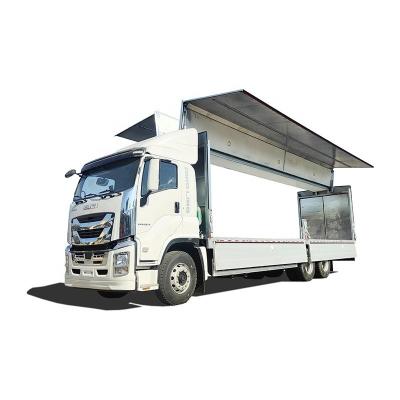 China ISUZU 6x4 Wingspan Wing Van Truck Flatbed Truck for sale
