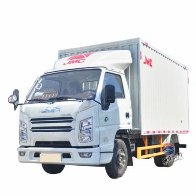 Chine Fabrique de haute qualité JMC camion de rangée unique avec le meilleur prix Box Truck Good Stransporter à vendre