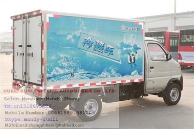 Cina 500 kg-1000 kg 4x2 camion con scatola frigorifera mini furgone frigorifero Euro 4 in vendita