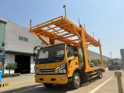 Cina DFAC DongFeng Dollywood Tre-bit Plate Double-deck Veicolo Trasportatore Un rimorchio Tre Uno rimorchio Quattro Flatbed Truck in vendita