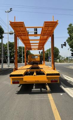 Cina DFAC DongFeng Dollywood Tre-bit Plate Double-deck Veicolo Trasportatore Un rimorchio Tre Uno rimorchio Quattro Flatbed Truck in vendita