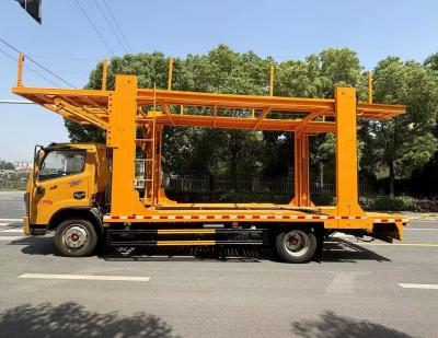 Cina DFAC DongFeng Dollywood Tre-bit Plate Double-deck Veicolo Trasportatore Un rimorchio Tre Uno rimorchio Quattro Flatbed Truck in vendita