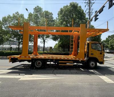Cina DFAC DongFeng Dollywood Tre-bit Plate Double-deck Veicolo Trasportatore Un rimorchio Tre Uno rimorchio Quattro Flatbed Truck in vendita
