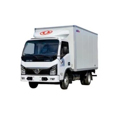 China China Factory Supply  DFAC DongFeng 4X2  Petrol Small Mini Light Duty Box Cargo Truck Van Type Container Cargo Truck for sale