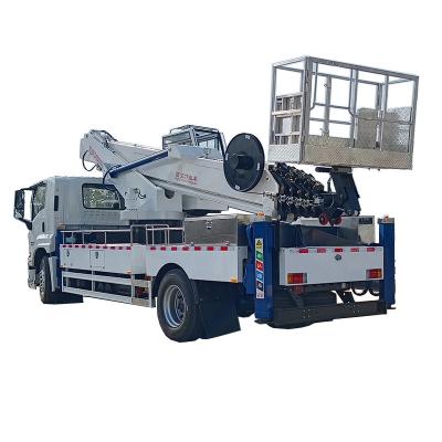 China China ISUZU Long-Reach 45m Ausleger-Hebebühne mit langlebigem Hydrauliksystem für Schwerlastprojekte zu verkaufen