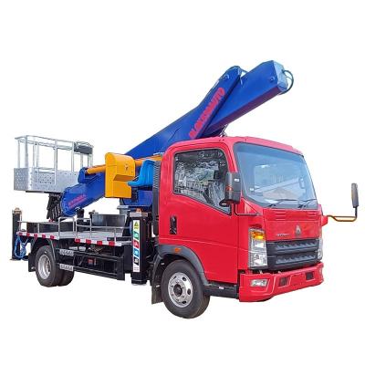 China China   HOWO 4*2 New Diesel  High-Temperature Resistant AWP | Hydraulic Boom Lift for Oilfield & Pipeline Maintenance for sale