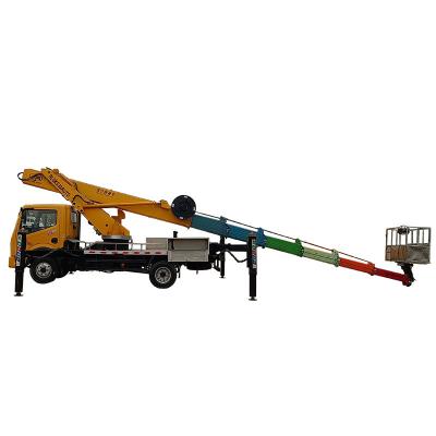 China China Hot Selling Top Quality Customized Dongfeng 4*2 New Diesel 33 m Truck Mounted Aerial Work Platform With Remote Control for sale