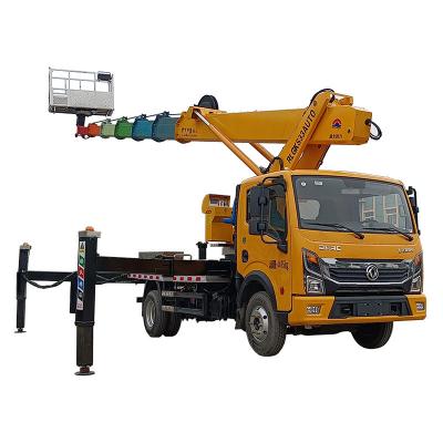 China Hot-Sale China Dongfeng 4*2 Neues Diesel 33 m Hydraulische Lufthebeplattform mit Fernbedienung zu verkaufen