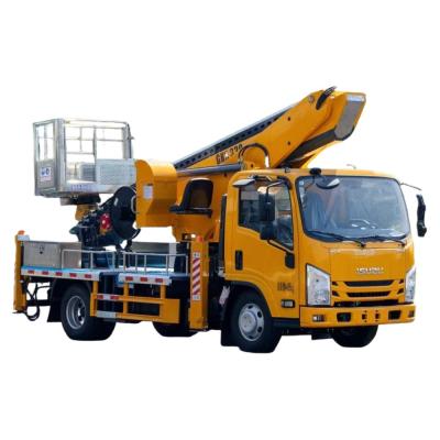 China Factory ISUZU Customized Telescopic Hydraulic Boom Bucket Aerial Work Platform Truck High Altitude Operation Truck for sale