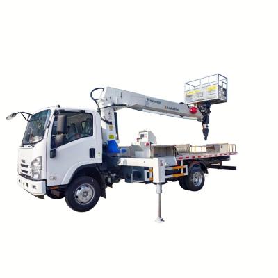 China I Suzu's Three-in-one Truck for Lifting and Loading at High Altitude   Delivery Truck  Bucket  Truck for sale