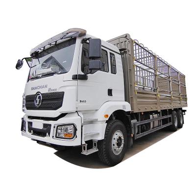 China Made in China diesel Euro VI 10 Wheels Fence Cargo Truck Steel Van Box Container Truck for sale