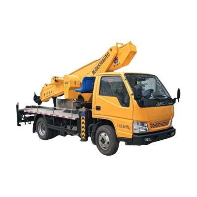 China JAC 6 Secções retráteis 2 homens Caminhão de plataforma aérea 50m Caminhão de operação de alta altitude à venda