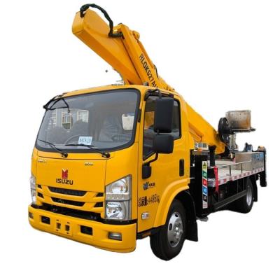 China 28M ISUZU 4x2 Mini Aerial Platform Truck com 3 Peças de Boom Plexável à venda