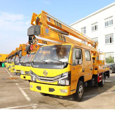 China Cheap4x2  14m 25m 35m 45m 65m Bucket Truck Aerial Working Platform Folding Telescopic Boom Aerial Work Platform for sale