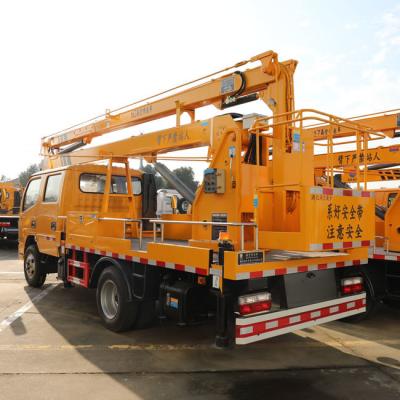 China Cheap4x2  14m 25m 35m 45m 65m Bucket Truck Aerial Working Platform Folding Telescopic Boom Aerial Work Platform for sale