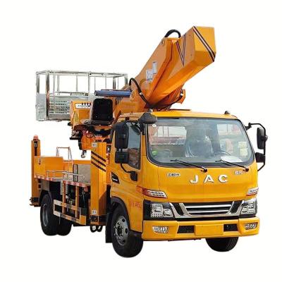 중국 JMC 4*2 싱글 로우 붐 텔레스코픽 암 고고도 작업 플랫폼 트럭 리프팅 기계 버킷 트럭 판매용
