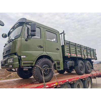 China Caminhão de carga profissional de cor verde Dongfeng de cabine única de cabine dupla 4x4 6x6 à venda