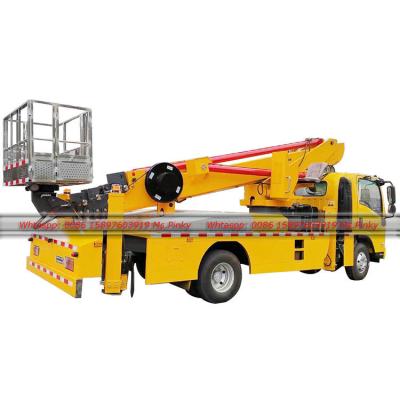 China ISUZU ELF Euro 5 Aerial Working Truck 22M 26M 28M 33M 36M ISUZU Aerial Manlift Platform Truck Bucket Aerial Working Car for Sale for sale