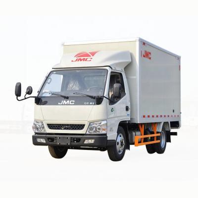 China JMC Logística Transporte Van de Carga Leve Caminhão Wagon de Fileira Única Caminhão de Entrega à venda
