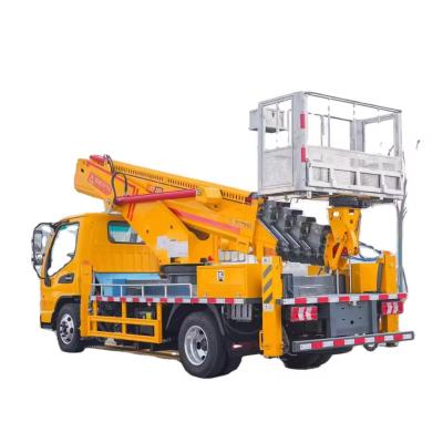 China New 21M 24M High Altitude Work Platform Hanging Basket 5-ton Hydraulic Hard Arm Crane for sale