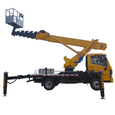중국 둥펜 18m 21m 붐 리프트 관절 트럭 장착 단열 바구니 트럭 판매용