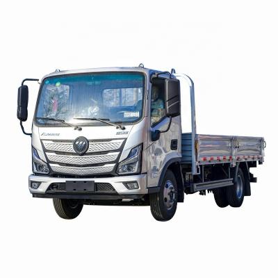 China FOTON Caminhão de transporte de carga de fila única com vedação de estilo de placa de transporte de mercadorias Caminhão de carga à venda