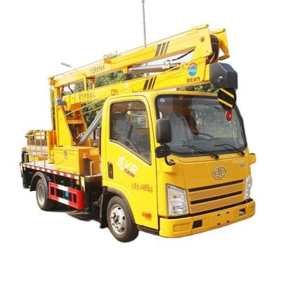 중국 FAW 4x2 좌측 운전석 고고도 작업용 폴딩 암 고가 작업차 판매용