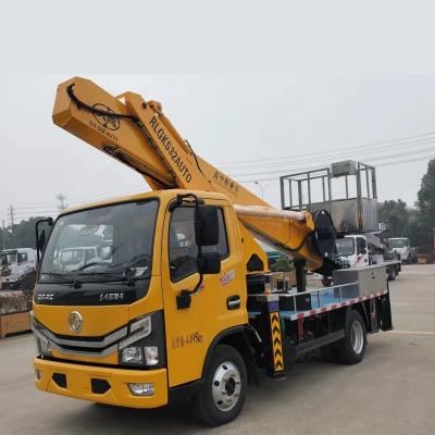 Cina 32m Dongfeng Dorica Telescopic Boom Piattaforma aerea Camion Lavoro aereo Camion Macchine di sollevamento in vendita