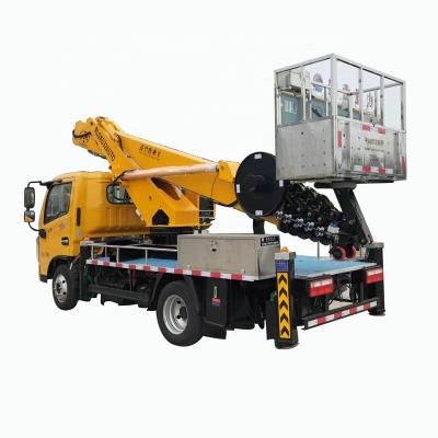 Cina 32m Dongfeng Dorica Telescopic Boom Piattaforma aerea Camion Lavoro aereo Camion Macchine di sollevamento in vendita