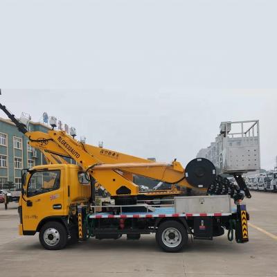 Cina 32m Dongfeng Dorica Telescopic Boom Piattaforma aerea Camion Lavoro aereo Camion Macchine di sollevamento in vendita