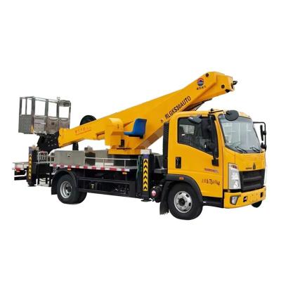China Sinotruk Howo 30 Meter Single Row Telescopic  Arm  Aerial Work Vehicle   Elevator Lift    Hoisting Machinery for sale
