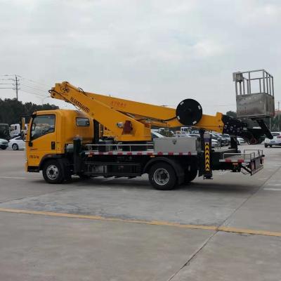 China Sinotruk Howo 30 Meter Single Row Telescopic  Arm  Aerial Work Vehicle   Elevator Lift    Hoisting Machinery for sale