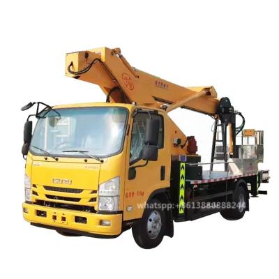 중국 I SUZU 단열 텔레스코픽 암 고고도 작업 차량 소형 플라잉 암 포함 	고가 작업차 판매용