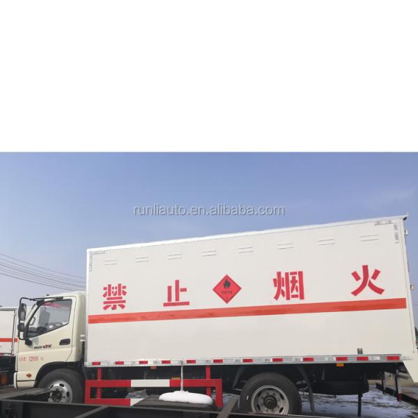Quality Manual Transmission Foton 4X2 Van Cargo Dry Box Truck 80km/H 115kw 160HP for sale