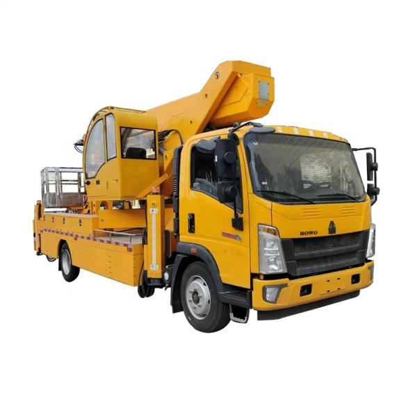 Quality Sinotruk Howo 32 Meter Single Row Straight Arm  Aerial Work  Truck  Heavy and High Lift   Lifting Truck for sale
