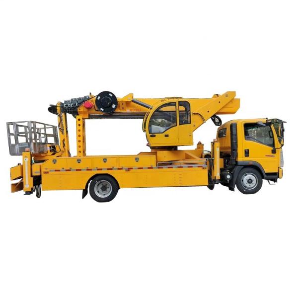 Quality Sinotruk Howo 32 Meter Single Row Straight Arm Aerial Work Truck Heavy and High for sale