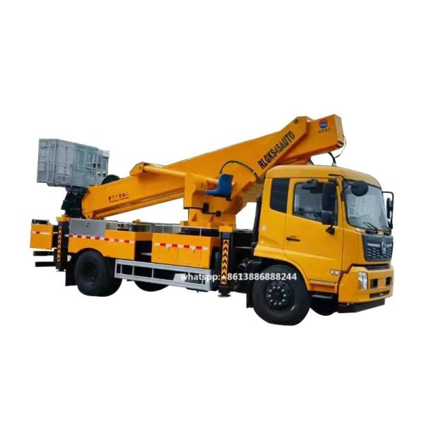 Quality Dongfeng Kingrun Double Row Telescopic Arm Lift Up Aerial Work Truck 45 Meter for sale