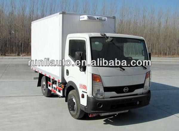 Quality Nissan Light Duty Mini Refrigerator Van Truck for Frozen Food 115 Km/h for sale