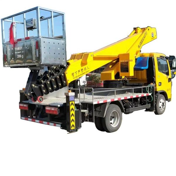 Quality 32m Dongfeng Dorica Telescopic Boom Truck Elevating Platform Truck Euro 6 Remote for sale