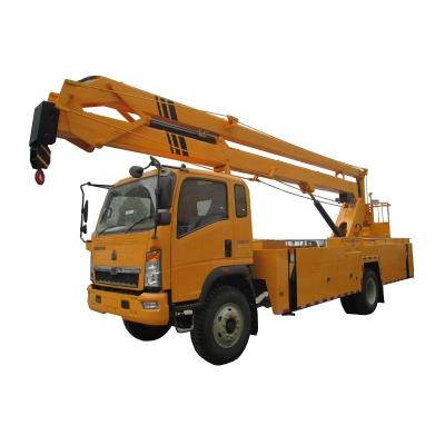 China 4x2 High Altitude Operation Truck Sinotruk Howo Lifting Platform Truck With Air Conditioner for sale