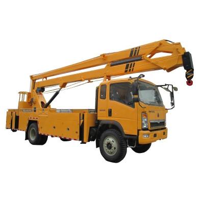 China 4x2 High Altitude Operation Truck Sinotruk Howo Lifting Platform Truck With Air Conditioner for sale