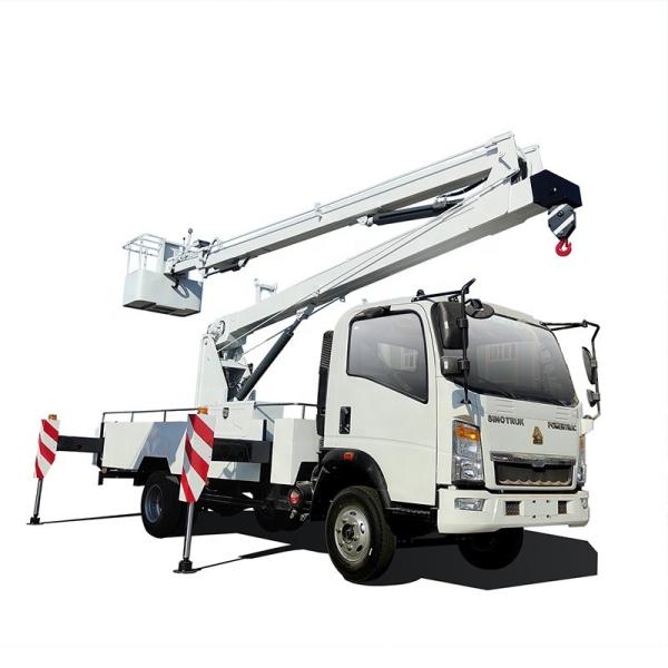 Quality SINOTRUK 116HP 18m High Altitude Operation Truck 4X2 Aerial Platform Truck Mounted for sale