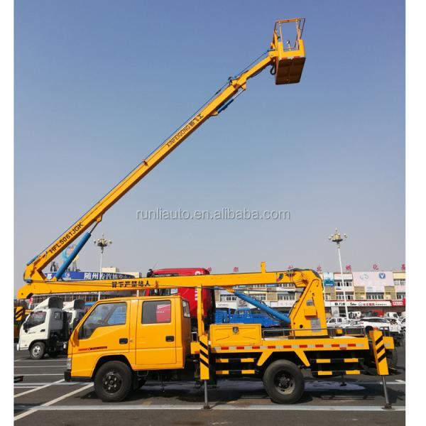 Quality 10M 20-22M Faw High Altitude Operation Truck , Truck Mounted Aerial Platforms 100km/h for sale