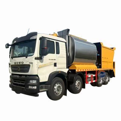 China SINOTRUCK HOWO  24000L  6*2   Asphalt Spreader  Synchronous Gravel Sealing Truck   Mobile Welding Workshop for sale