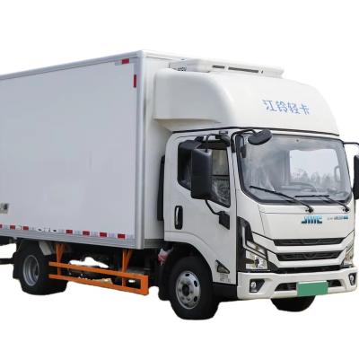 China Jianglin 4.5T Single-row Extended Range Hybrid Refrigerated Truck for sale